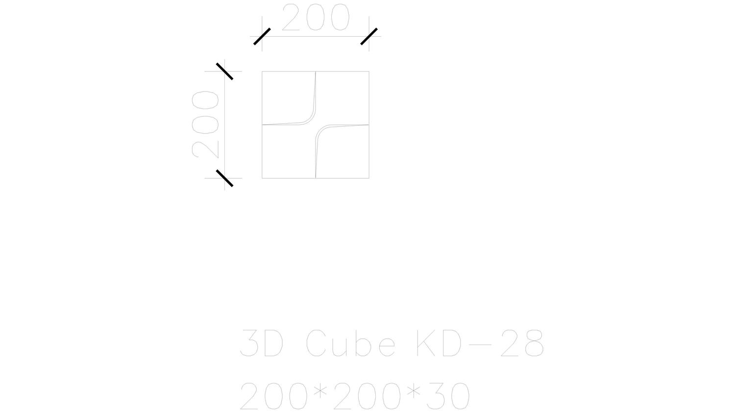 3D Cube suger I Kingkus
