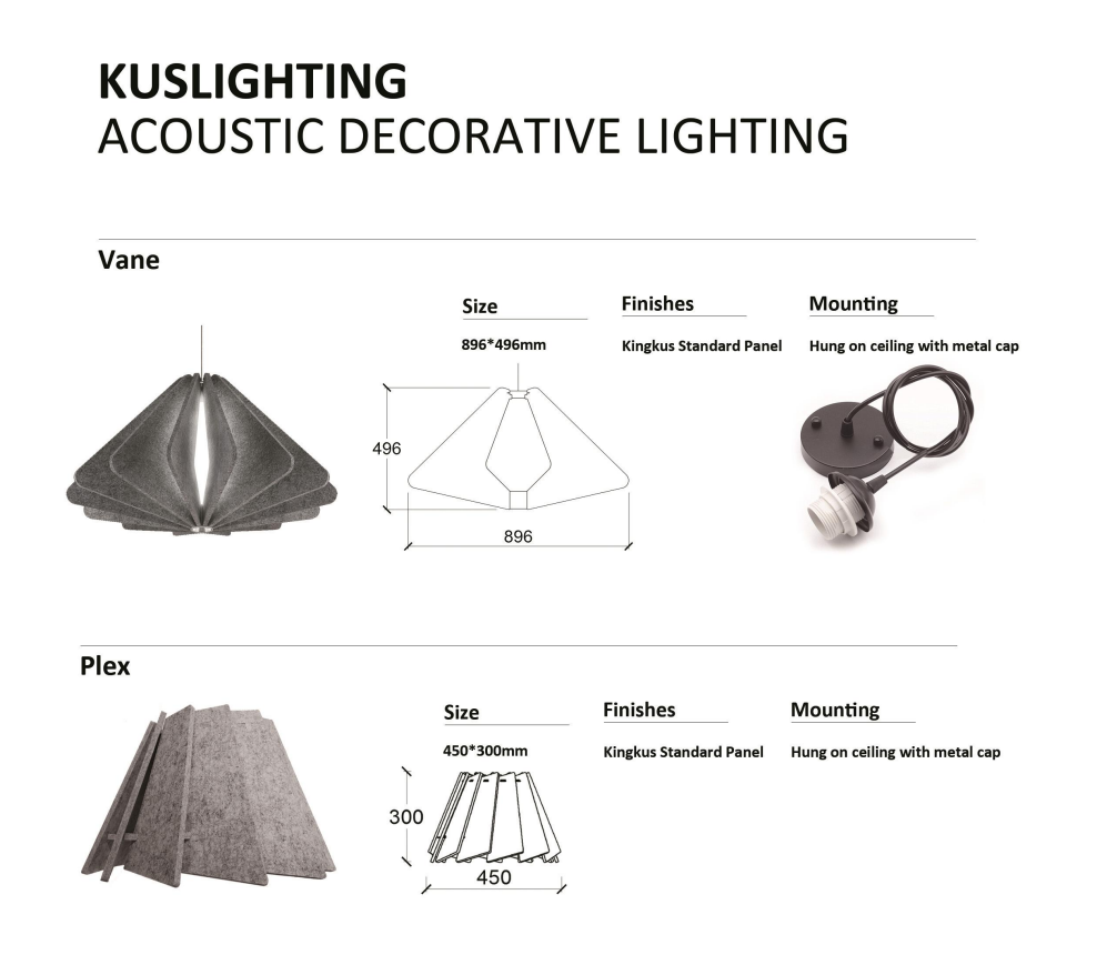 Round Acoustic Lamp - Acoustic Panel Manufacturer | Kingkus